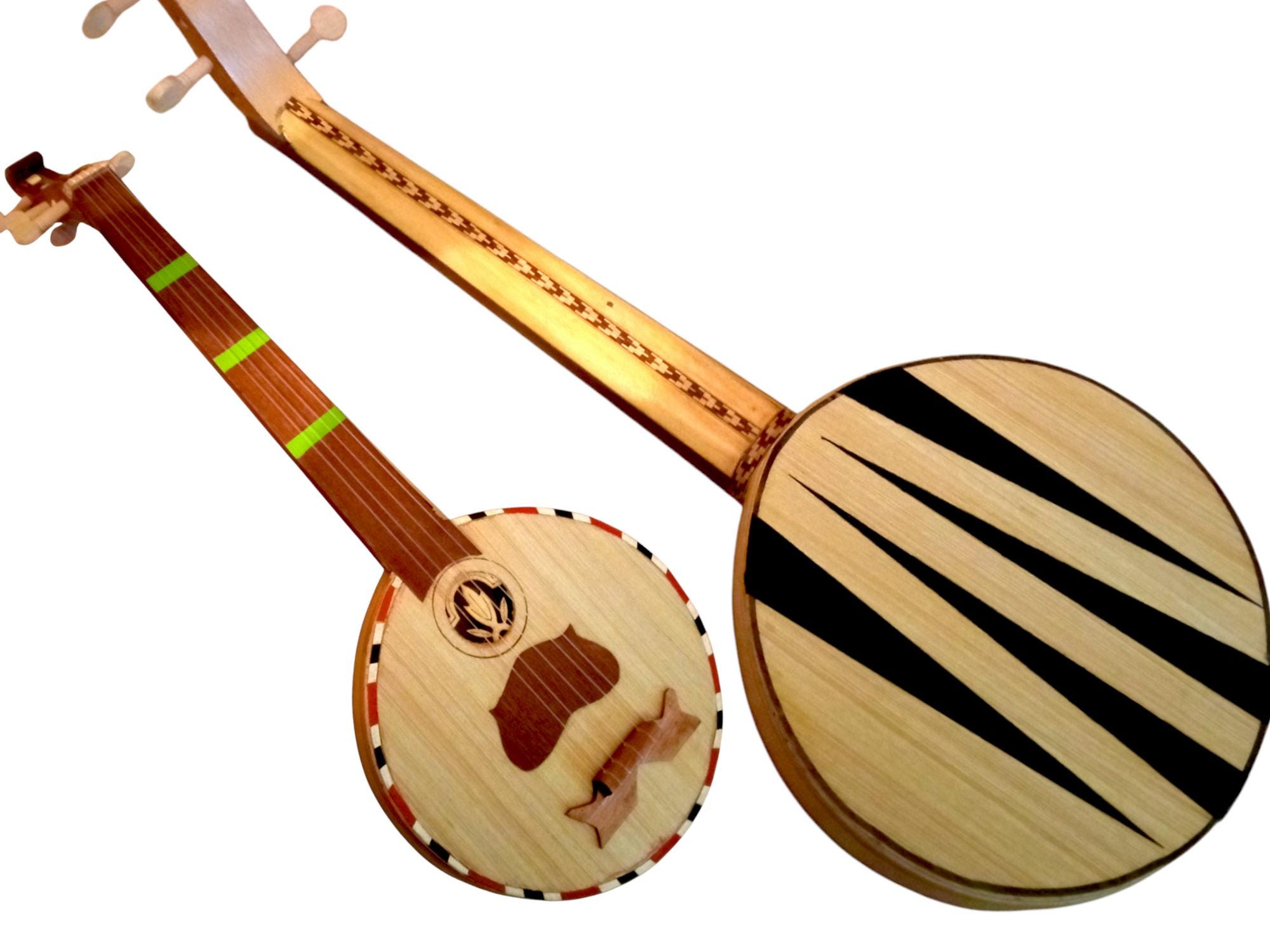 Handcrafted Moroccan Small Musical Instruments: Mini Oud, Guembri ...