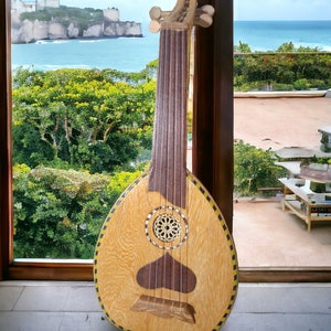 Exquisite Lute Instrument - Authentic Handmade Arabic Oud, 5-string ...