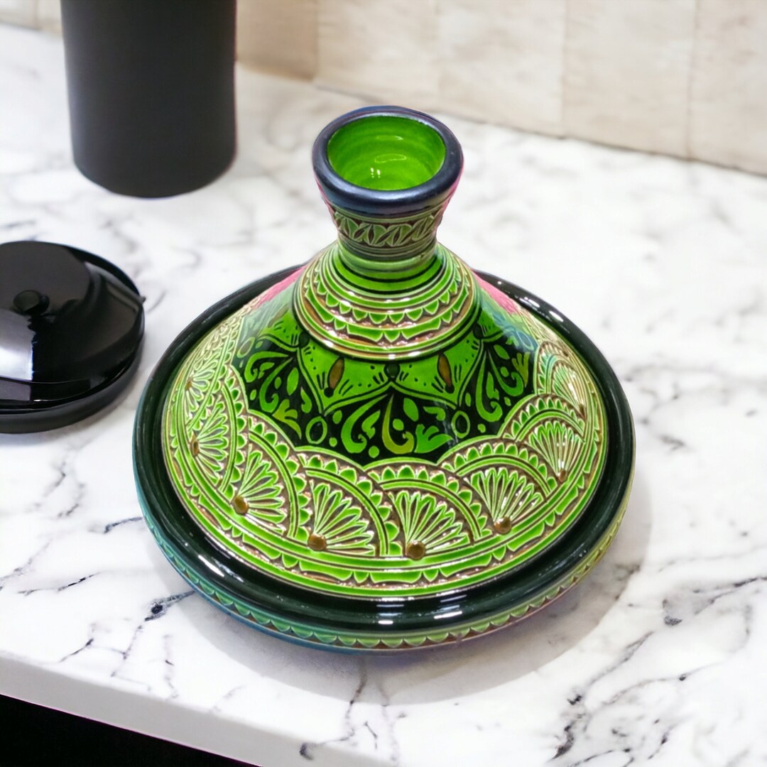 25cm Large Tagine Hand-painted Pottery Tajine Handmade Tajine Tagine ...