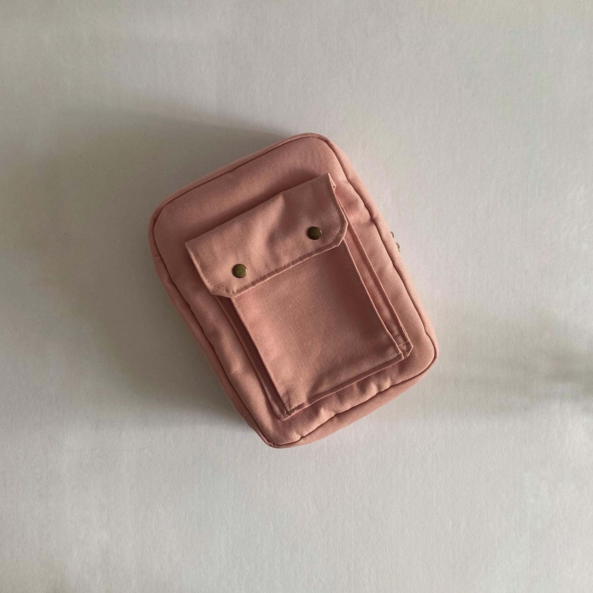 Canvas Organizer Journal Case With Zipper, Art Bag for Sketchbooks ...