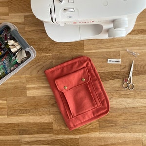 Canvas Zipper Pouch for A5 Notebook, A6 Zippered Planner Case, Journal ...