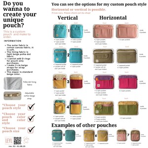 Canvas Vertical Journal Pouch for Thick Notebooks, Planner Pouch ...