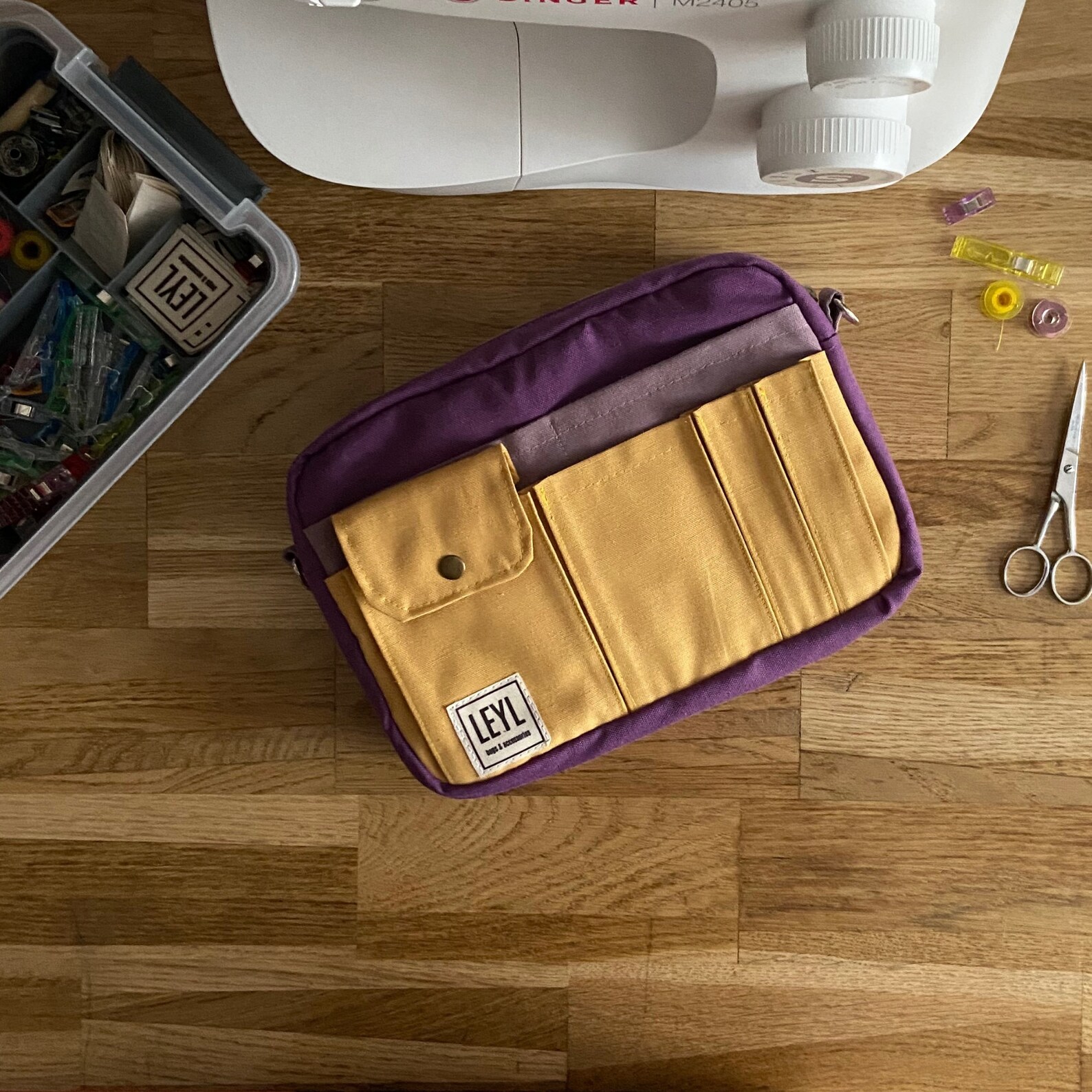Canvas Purse Organizer With Zipper, Removable Bag Insert for Tote Bag ...