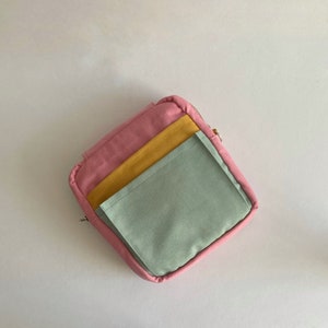 Canvas Utility Pouch With Strap, Small and Medium Planner Pouch ...