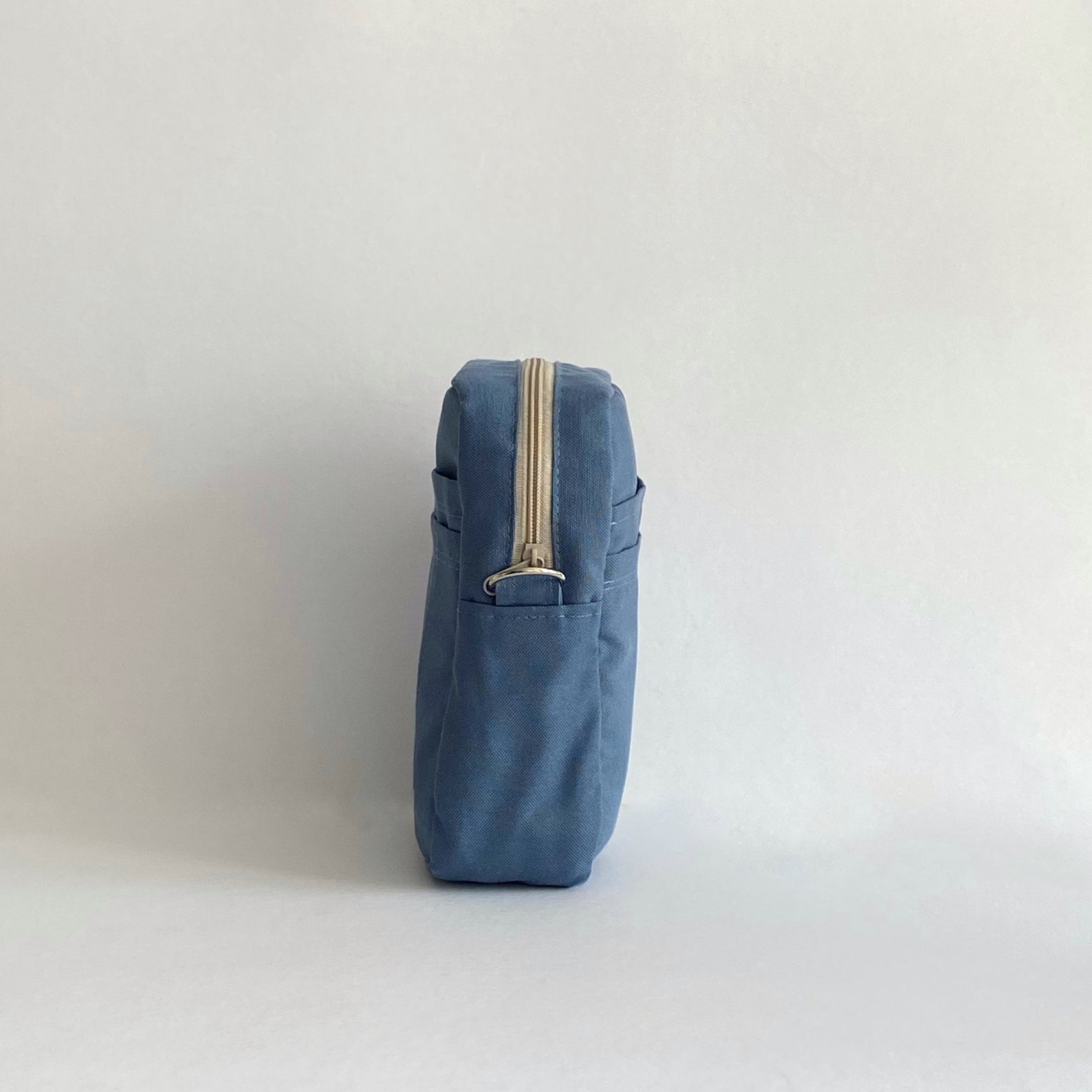 Canvas Solid Color Vertical Planner Pouch With Zipper for B6 and Other ...