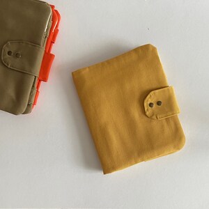 Canvas Organizer A5 Notebook Cover, Fabric Journal Pouch With Pockets ...