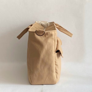 XXL Canvas Tote Bag With Zipper Closure for Women, Teacher's Multi ...
