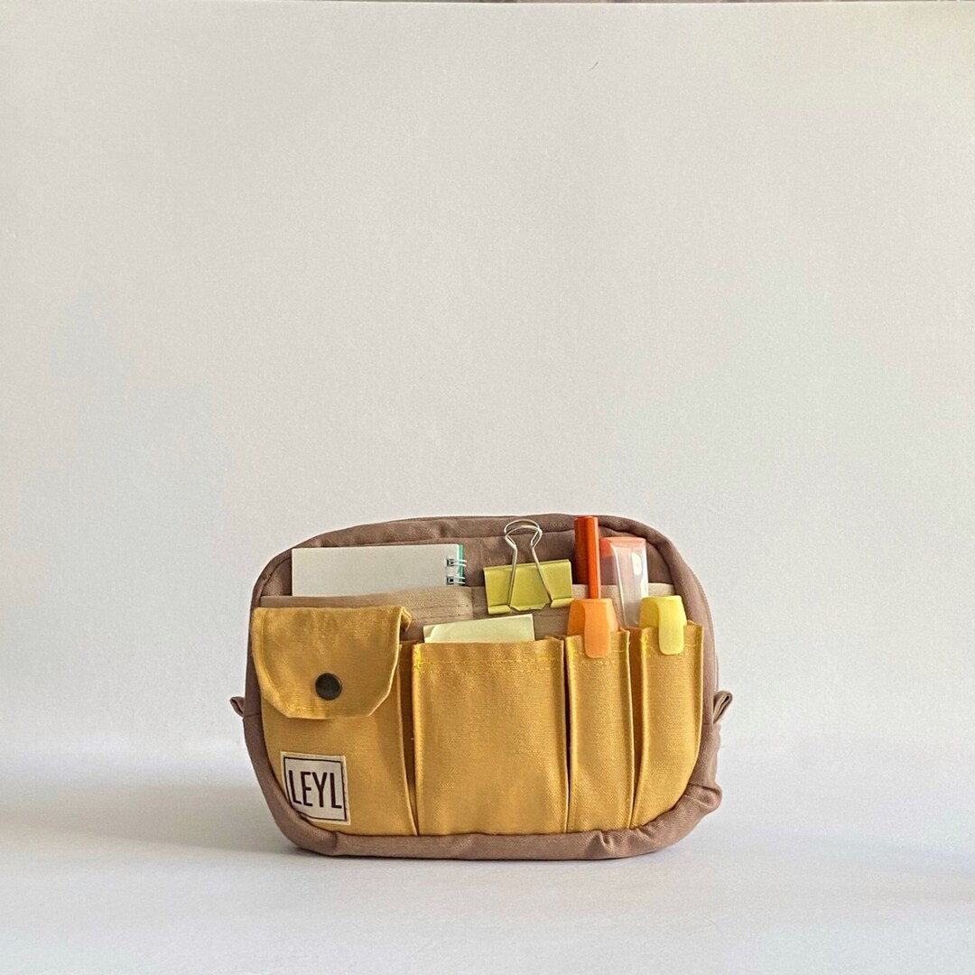 Canvas Utility Pouch for Journaling Supplies, Planner Pouch, Organizer ...