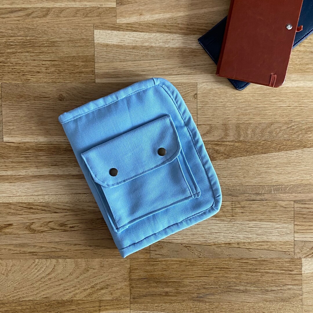 Canvas A6 Zipper Notebook Cover With Pockets, Journal Case, Organizer ...