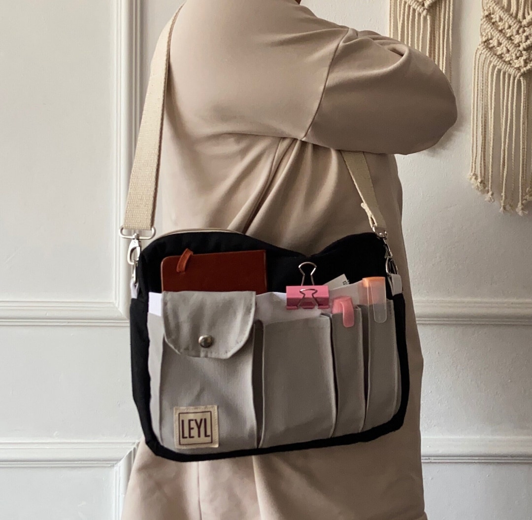 Purse to Carry Journal, Purse Organizer With Zipper, Canvas Planner ...