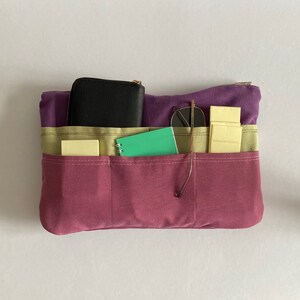 Canvas Planner Pouch Bag Organizer, Journal Pouch With Strap, Slim ...