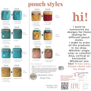 Zipper Pocket Daily Pouch, Travel Storage Pouch, Cable Pouch, Makeup ...