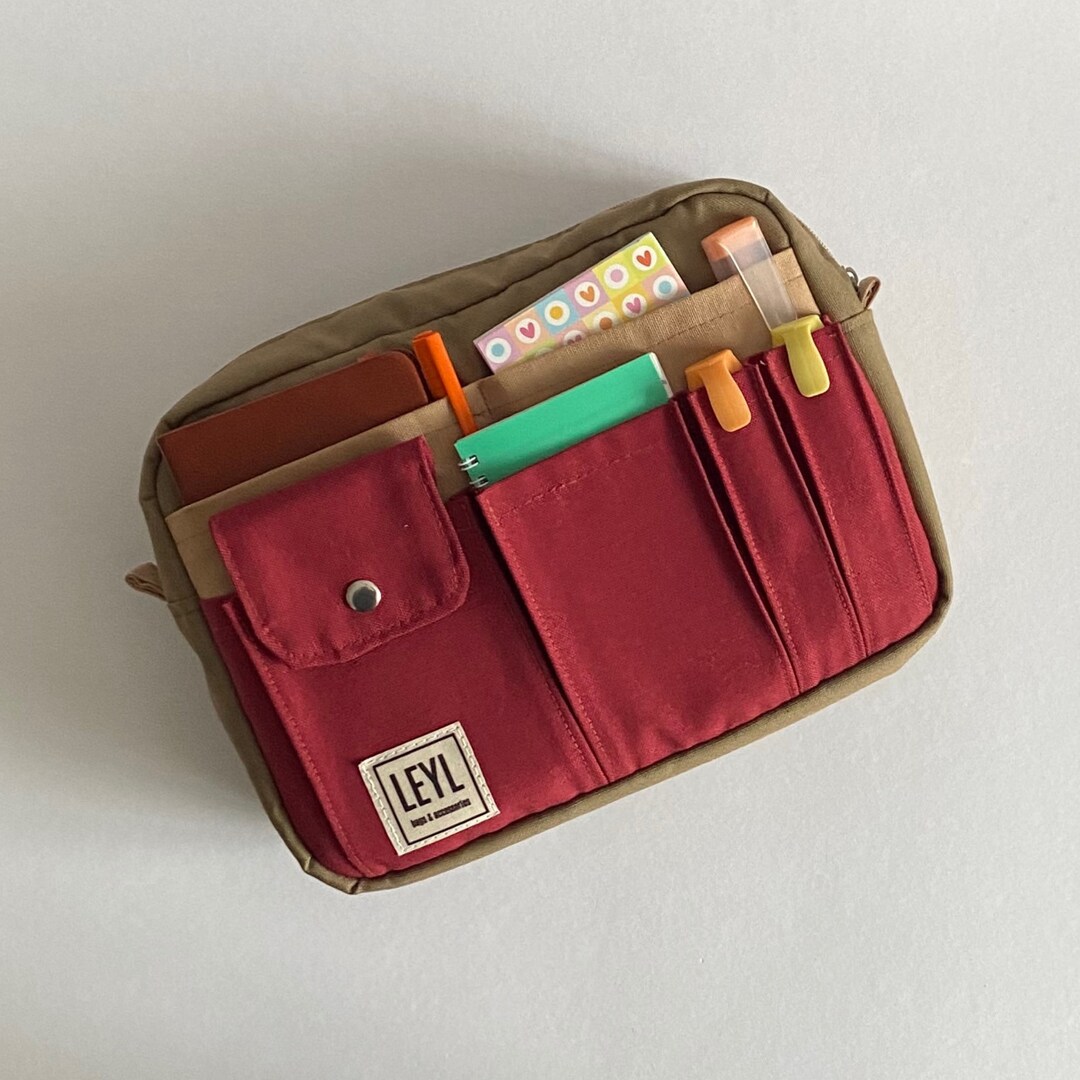Canvas Organizer Pouch for Journaling and Supplies, Small and Medium ...