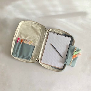 Canvas Organizer Art Supply Travel Bag for Large Sketchbooks, Notebook ...