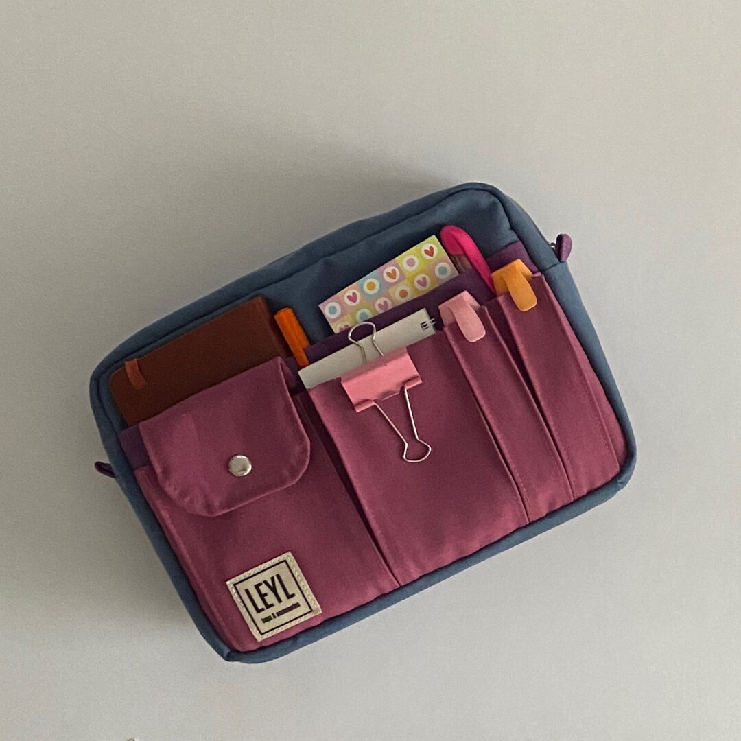Customized Canvas Planner and Journal Pouch for Journal Supplies, Small ...