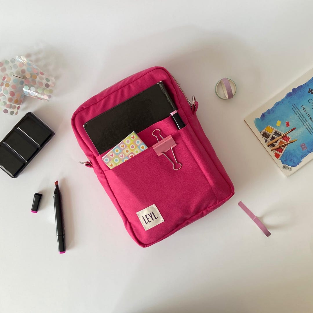 Canvas Vertical Planner Pouch for Notebook and Supplies, B5 Journal ...