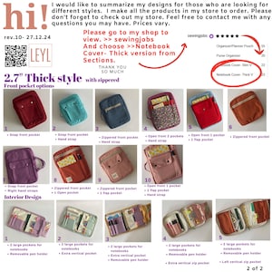 Canvas Zipper Notebook Cover for A4 Spiral Notebook, Zippered Organizer ...