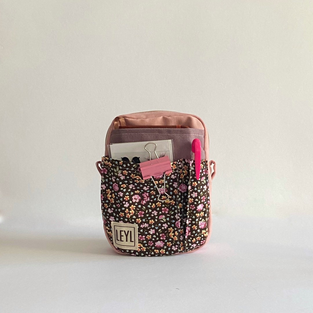 Personalized B6 Vertical Pouch With Strap, Purse Bag Organizer, Multi ...