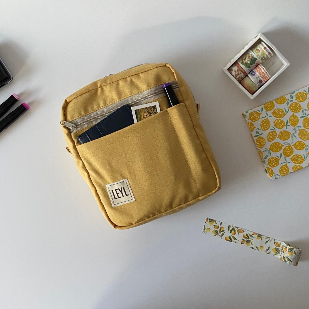 Canvas Vertical Journal Pouch for Thick Notebooks, Planner Pouch ...