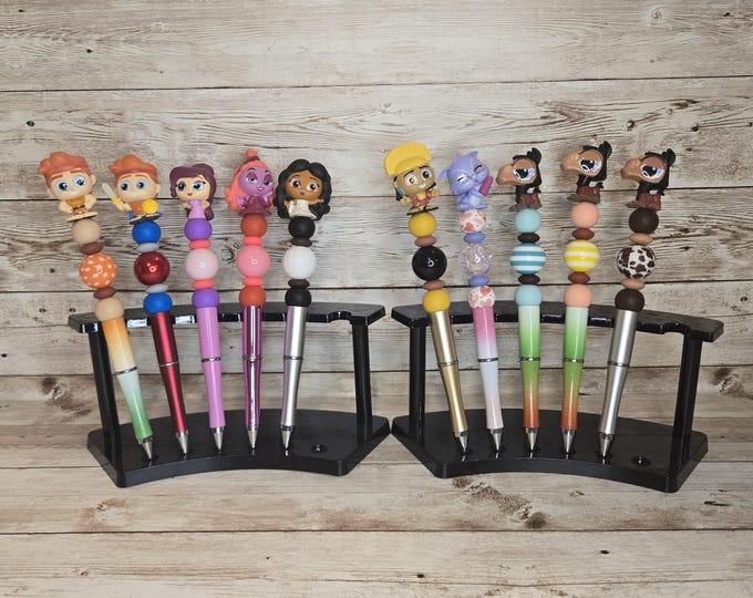 Disney Inspired Pens | Beaded Pen With Doorables | Pens Inspired by ...