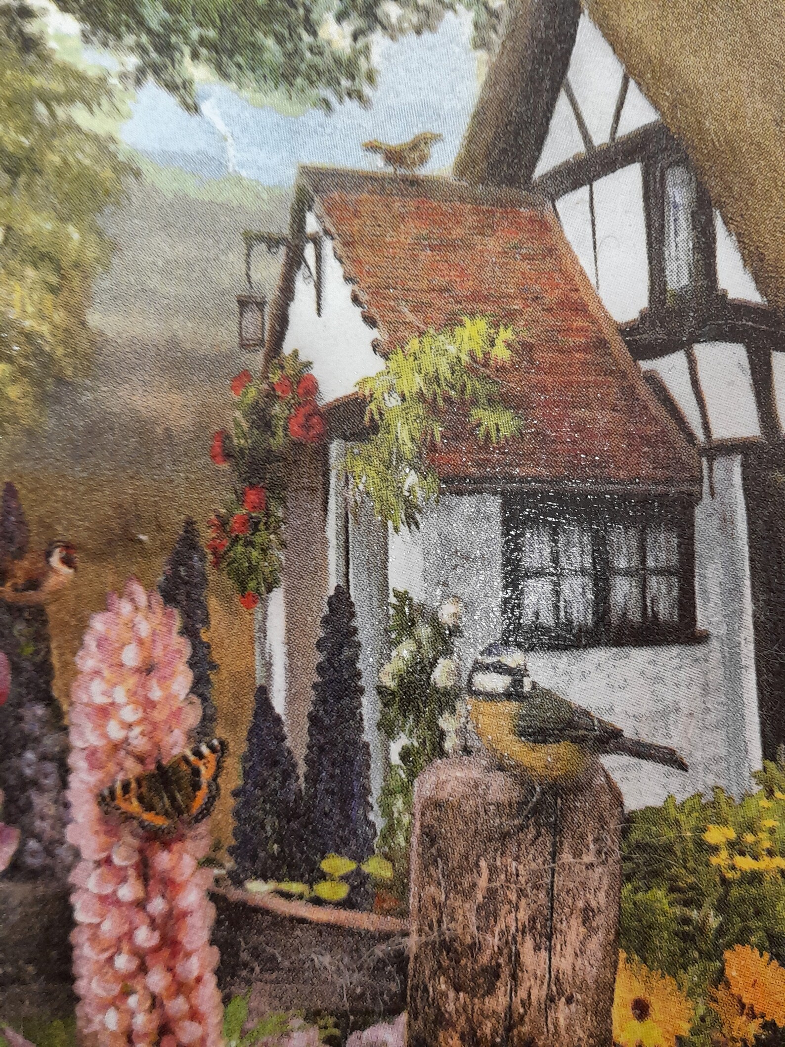 Old Stone House Built in 1890рdecoupage Plate 15cm / 15cm, Dorfhaus ...