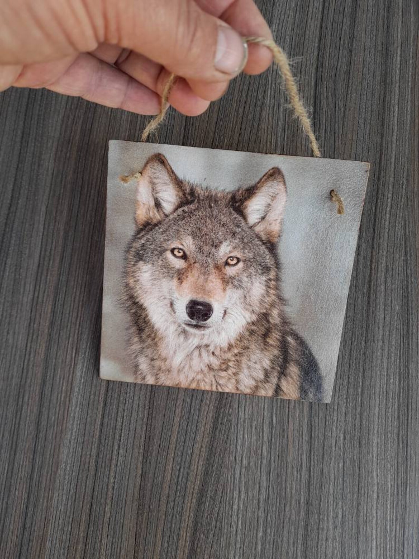 Wolf Decoupage Plaque 15 Cm. A Gift for Wolf Lovers. Spirit Animal, - Etsy