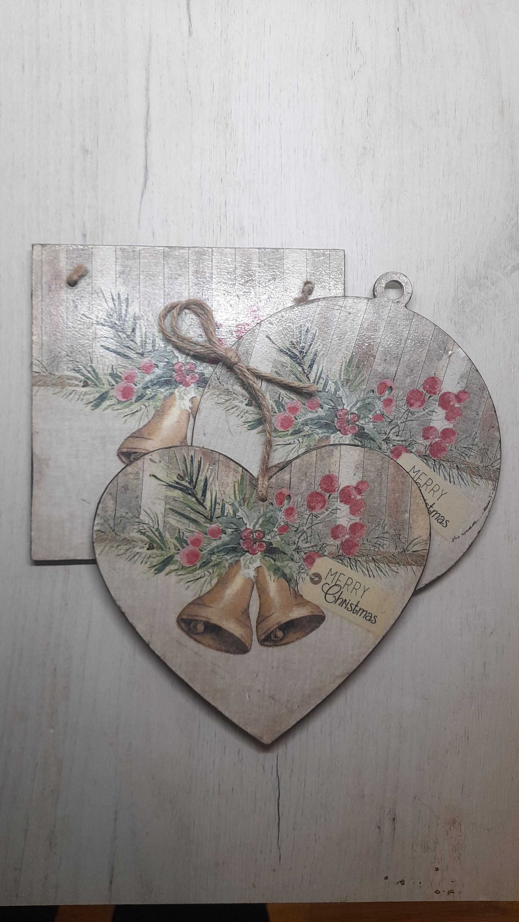 Decoupage Plaque,remembrance Plaque,christmas Decoupage 15cm, Christmas ...