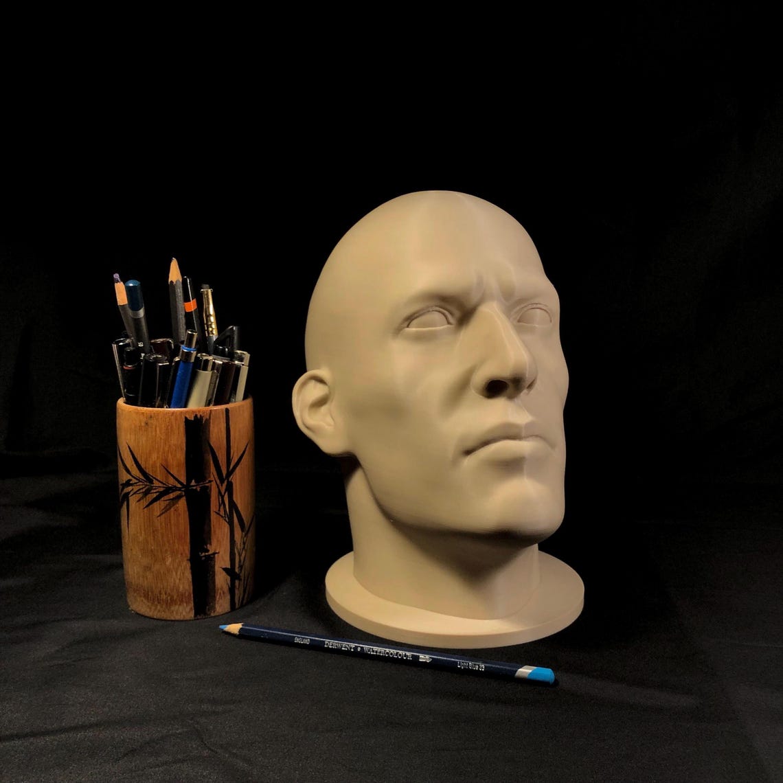 Extra Large Realistic Male Head Bust — Portrait Drawing Reference - Etsy
