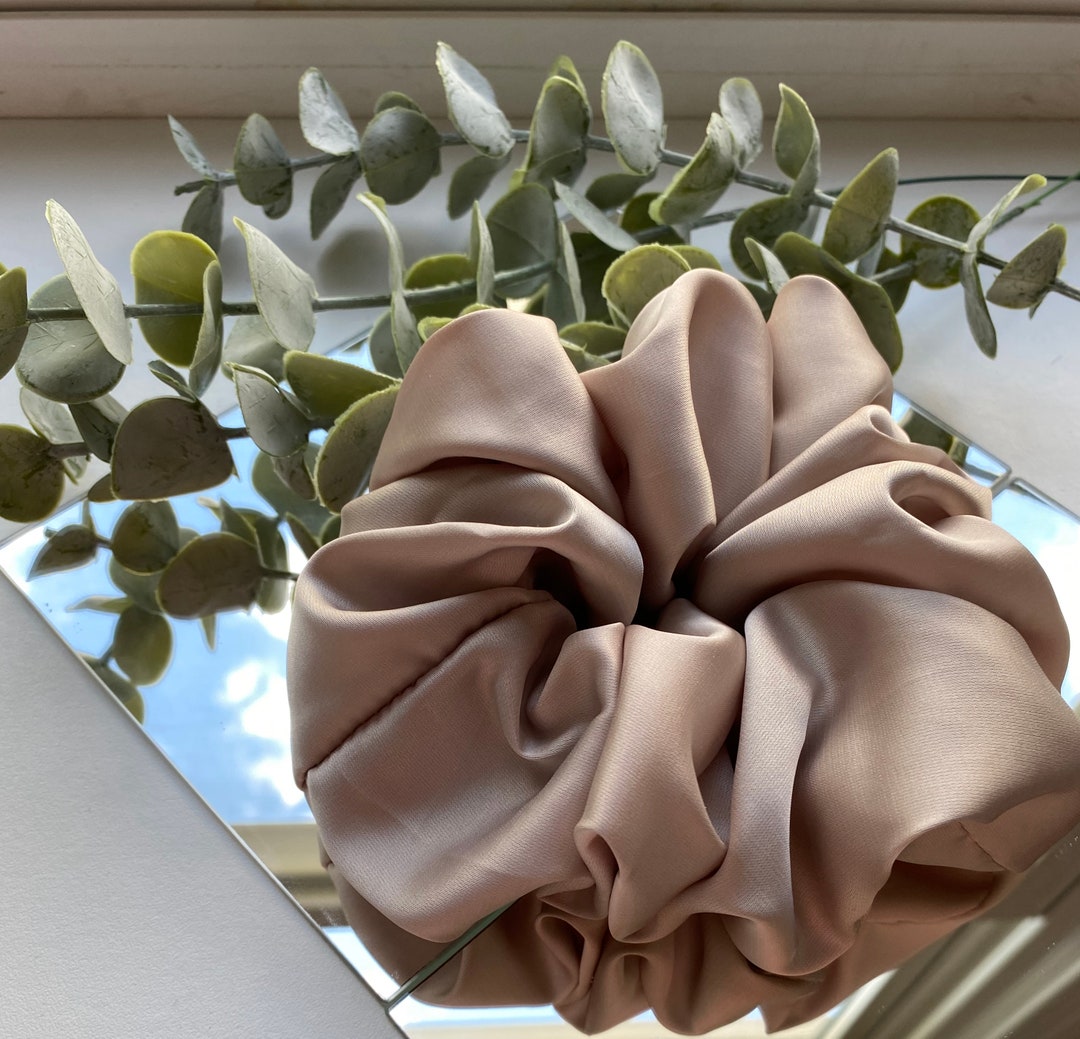 Jumbo Satin Scrunchies, Oversize XL Large Big Scrunchies, Handmade Hair ...