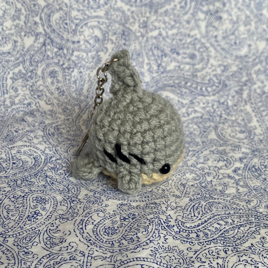 Shark Crochet Keychain Amigurumi Accessory - Etsy