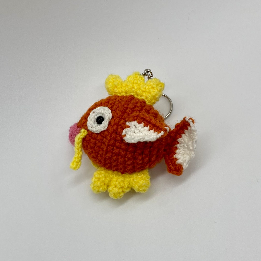 Magikarp Crochet Keychain Amigurumi Pokémon Accessory - Etsy