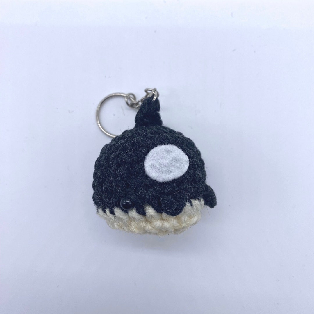 Orca Crochet Keychain Amigurumi Accessory - Etsy