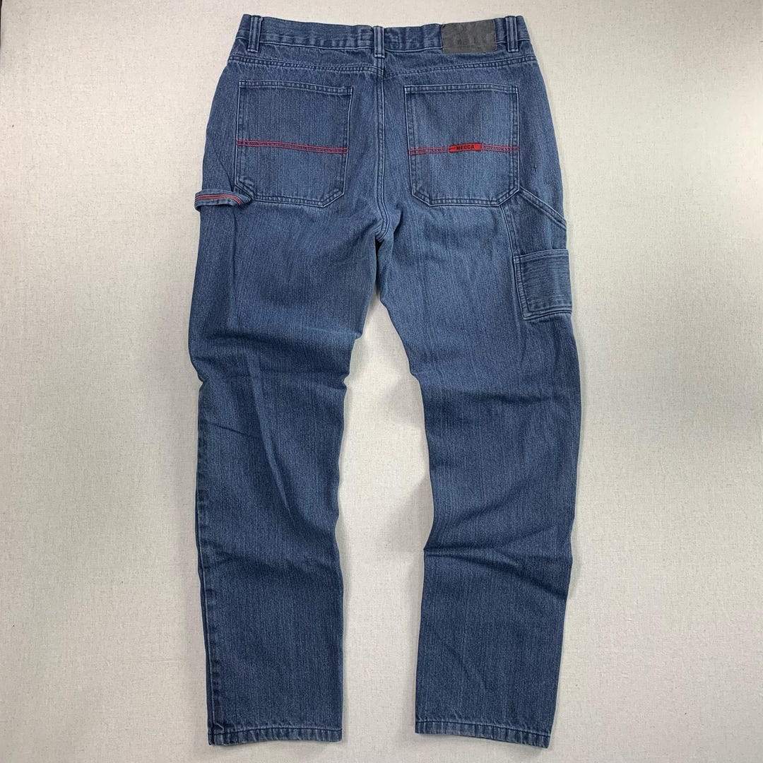 Vintage Blue Mecca Straight Fit Carpenter Jeans 36 Tagged 38 90s - Etsy