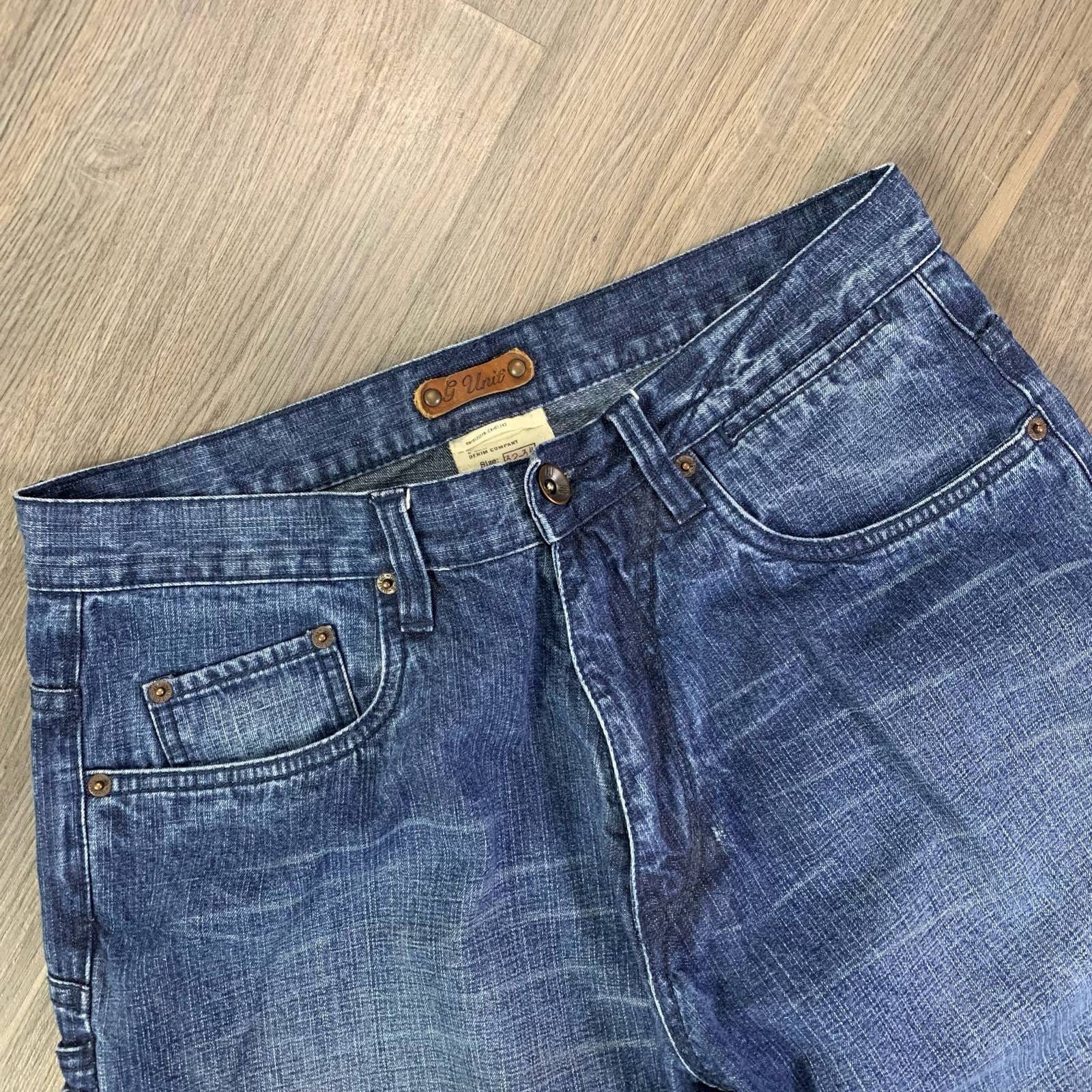 Vintage G-unit Baggy Wide Leg Blue Jeans Size 32 90s - Etsy