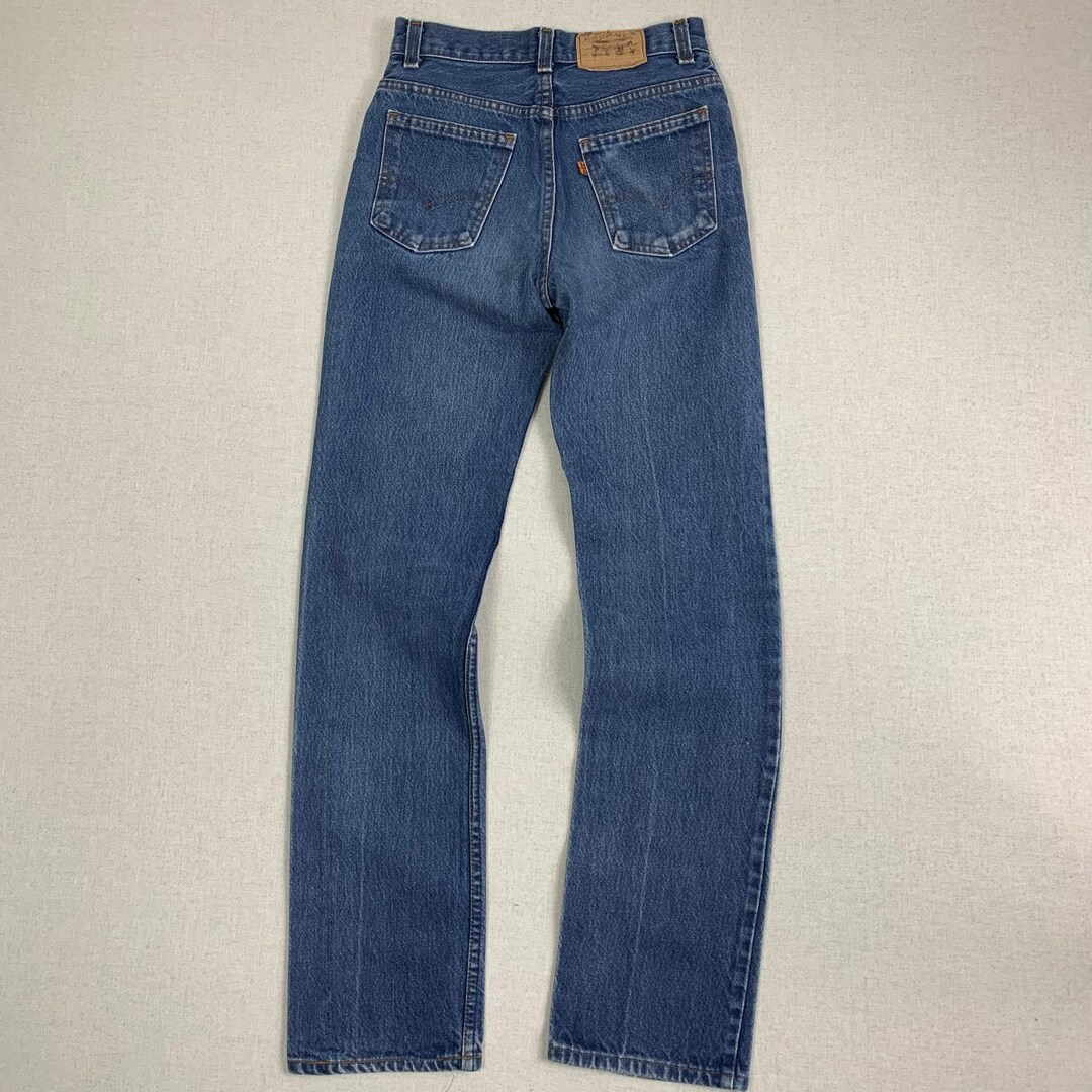 Vintage Blue Levi's 507 Orange Tab Slim Fit Jeans 25 Tagged 27 90s - Etsy