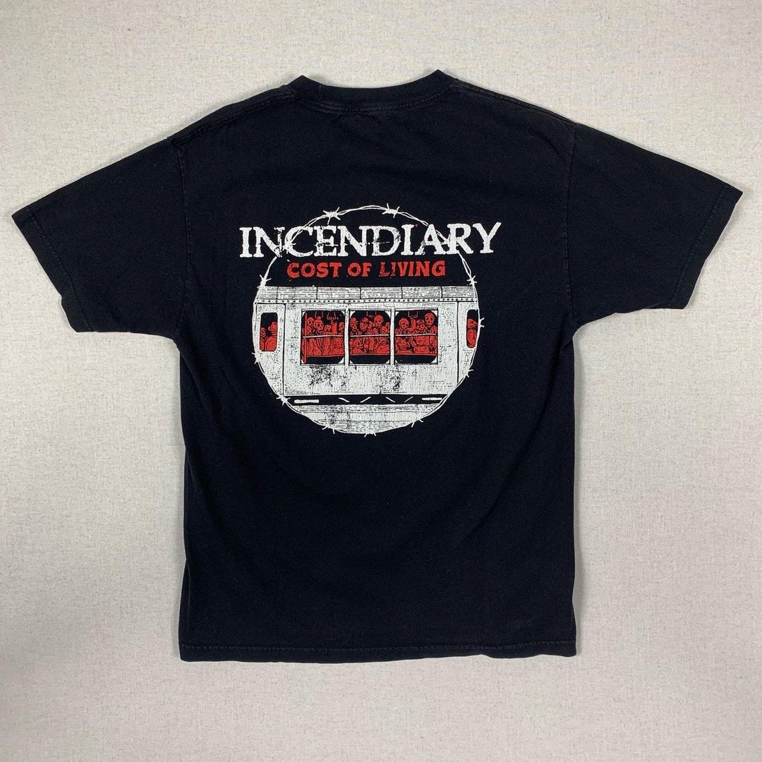 Incendiary Cost of Living Band Promo Merch T-shirt L - Etsy