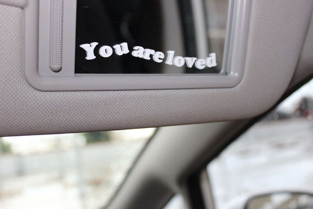 Car Mirror Decal, Car Mirror Sticker, Rear View Mirror Decal, Car Decal ...