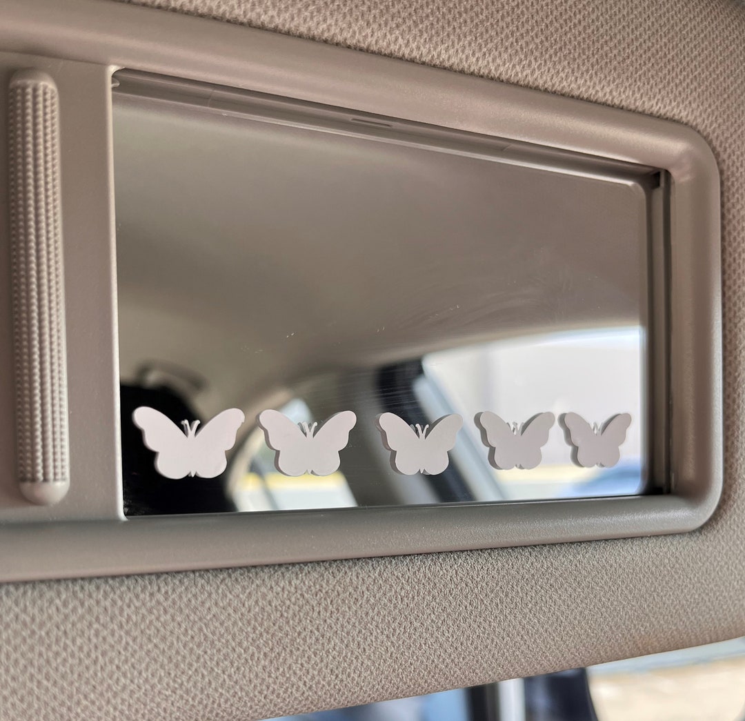 Butterfly Mirror Decal, Car Mirror Sticker, Rear View Mirror Decal ...