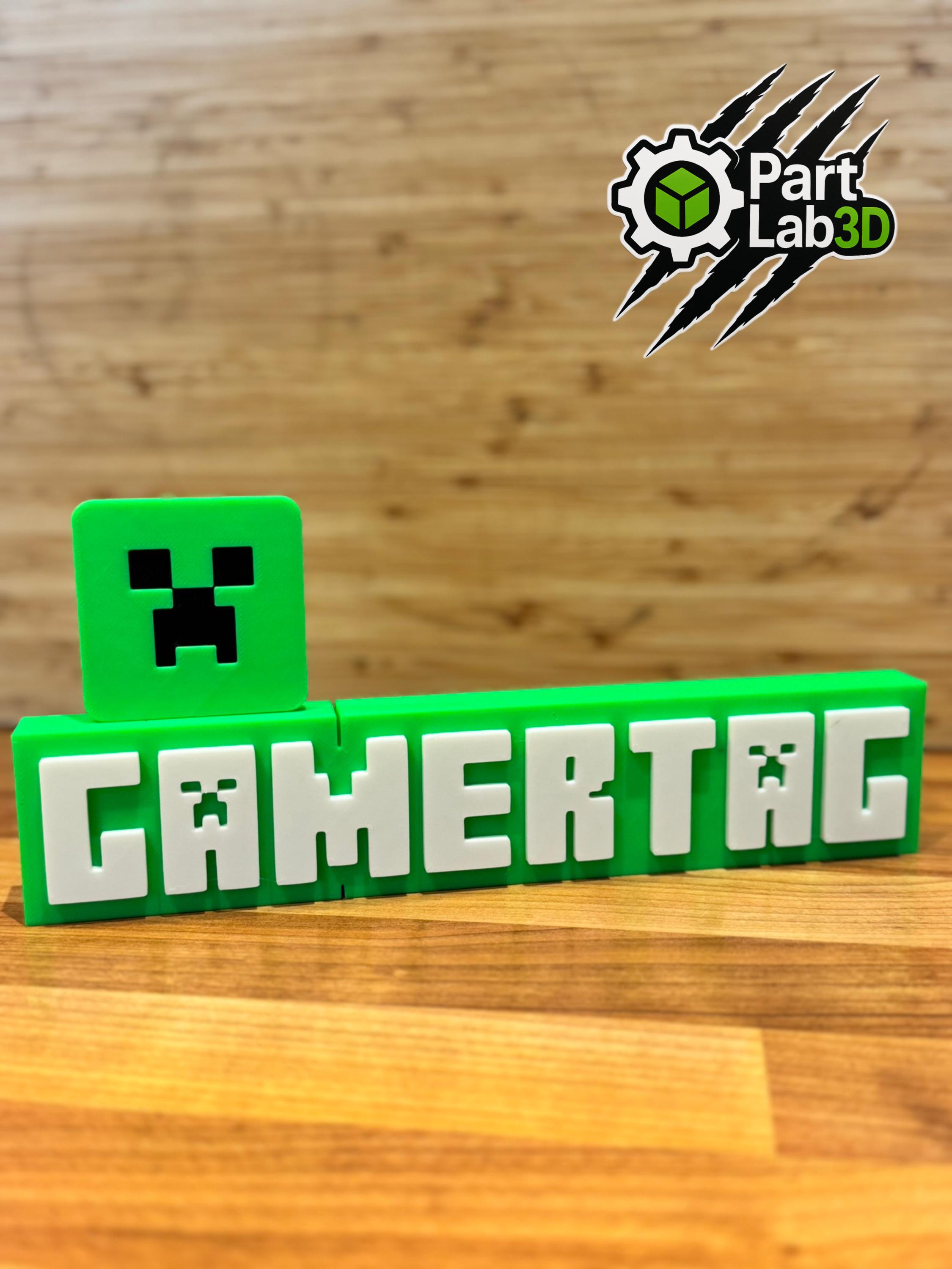 Personalised Gamer Tag Sign – Custom Gaming Name Plate – Gaming Room ...