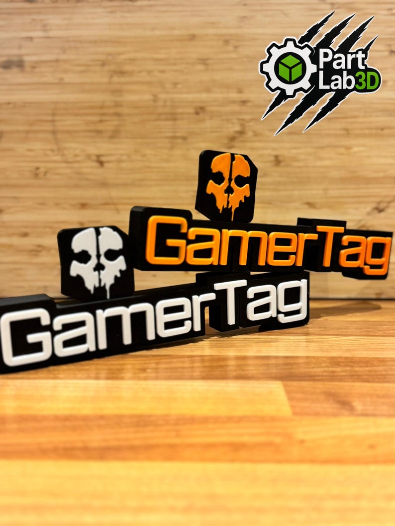 Personalised Gamer Tag Sign – Custom Gaming Name Plate – Gaming Room ...