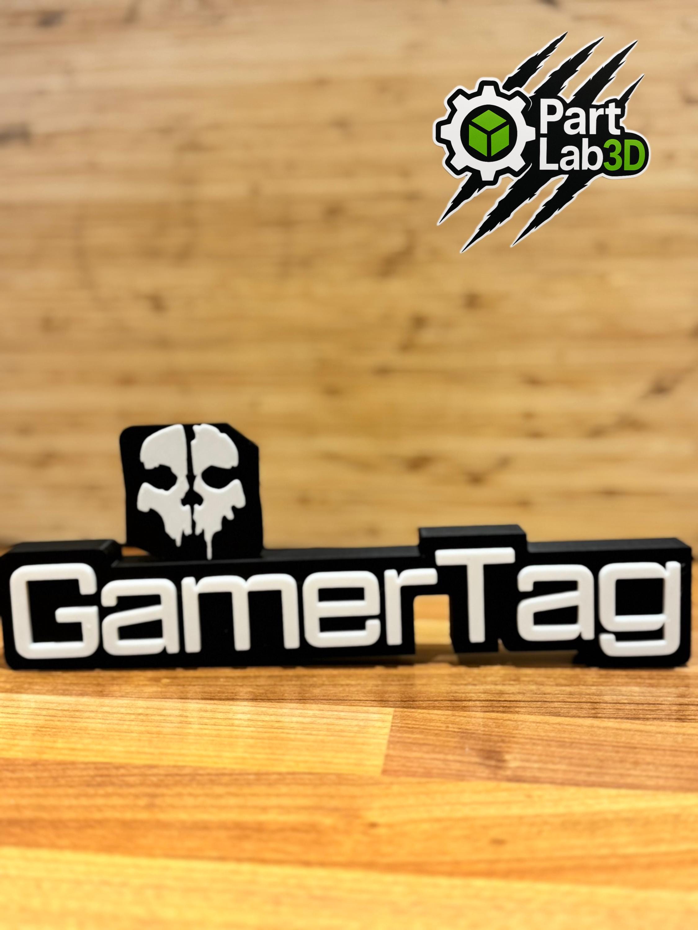 Personalised Gamer Tag Sign – Custom Gaming Name Plate – Gaming Room ...