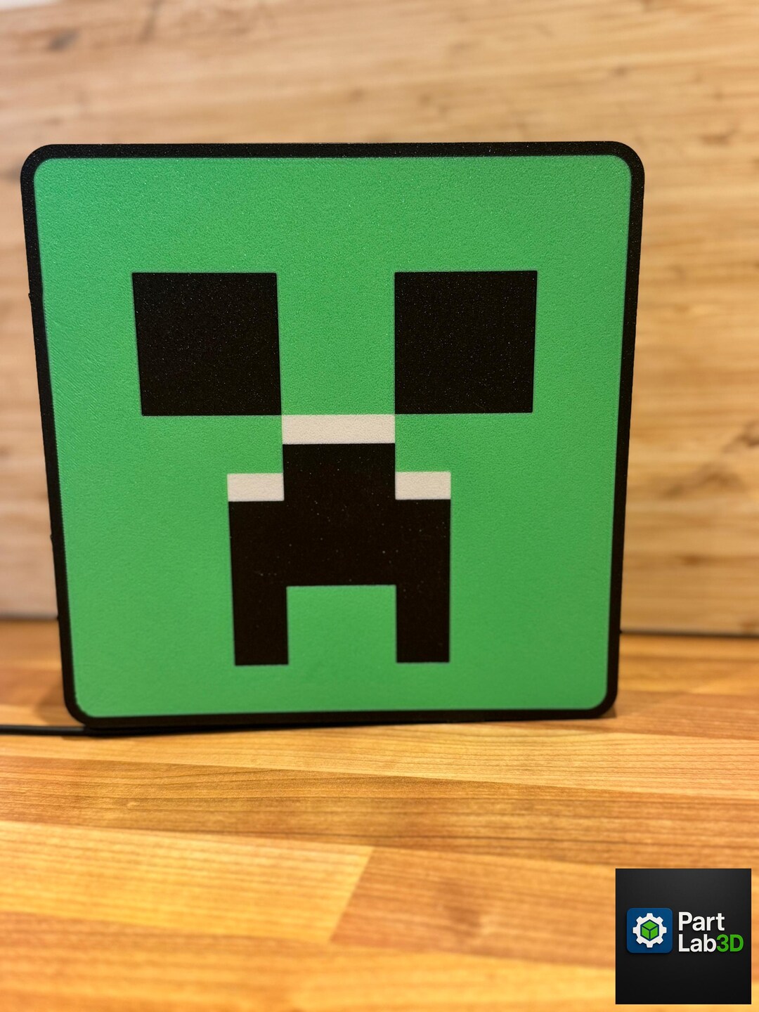 Minecraft Creeper Light Box – LED Gaming Room Lamp – Wall Mount or Desk ...