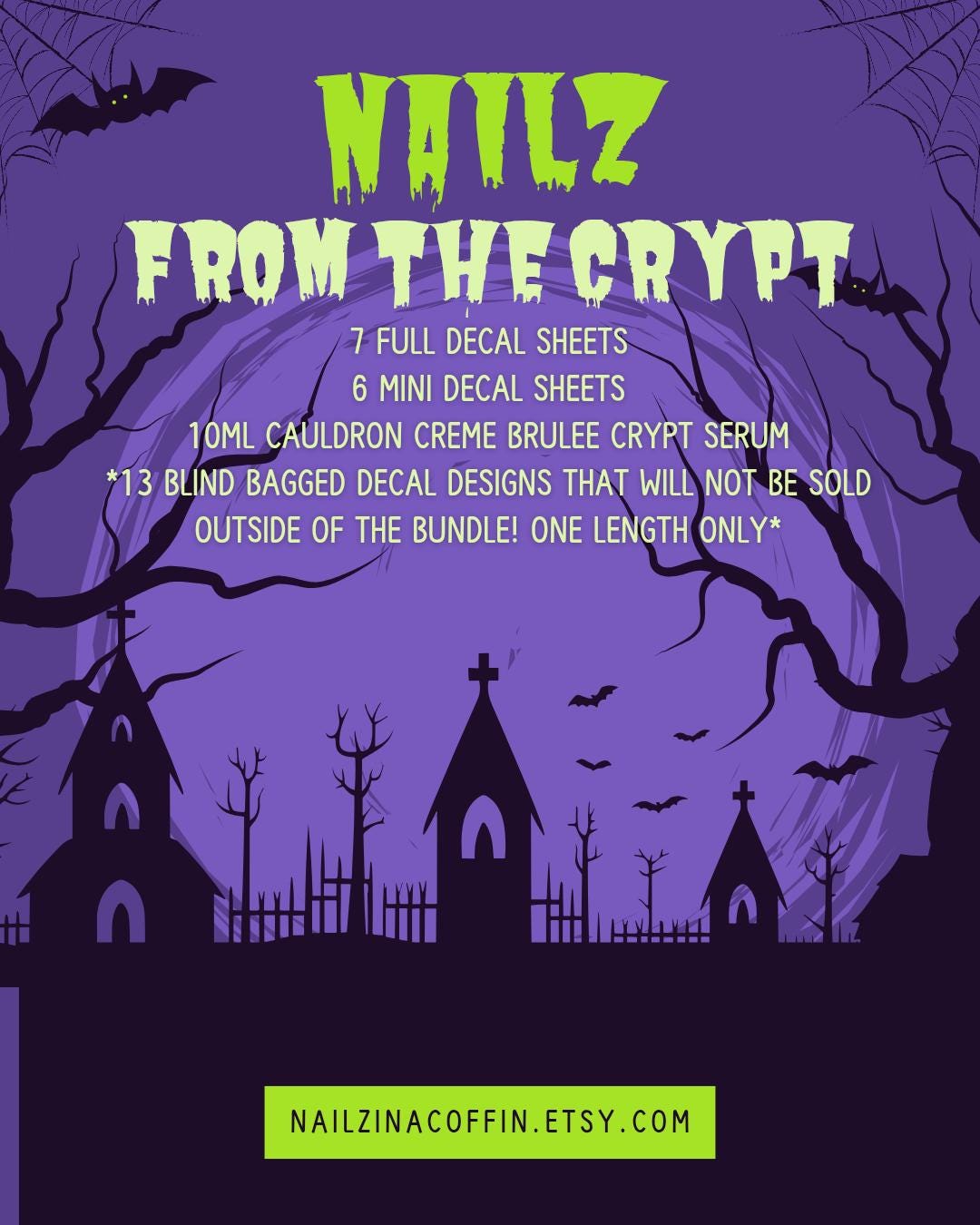 Nailz From the Crypt Halloween Countdown PRESALE - Etsy