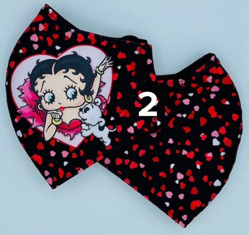 Betty Boop Adult High-quality Face Mask, Sports, Fashion Face Mask ...