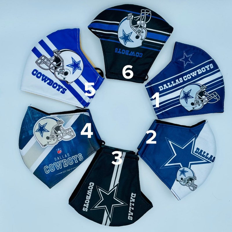 Dallas Cowboys Face Mask - Etsy