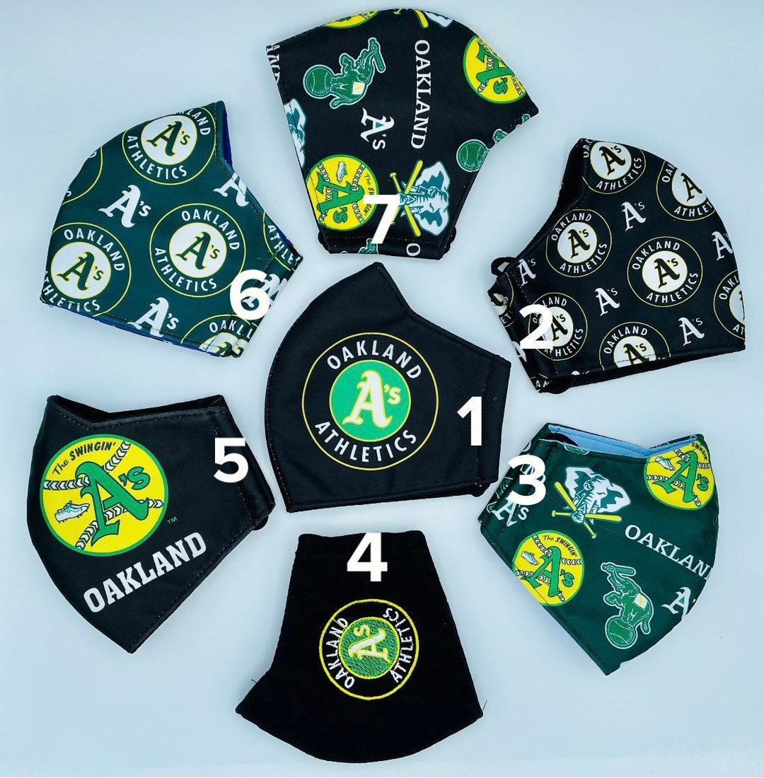 MLB Oakland Athletics High Quality Face Mask, Oakland A’s Mask, Sports ...