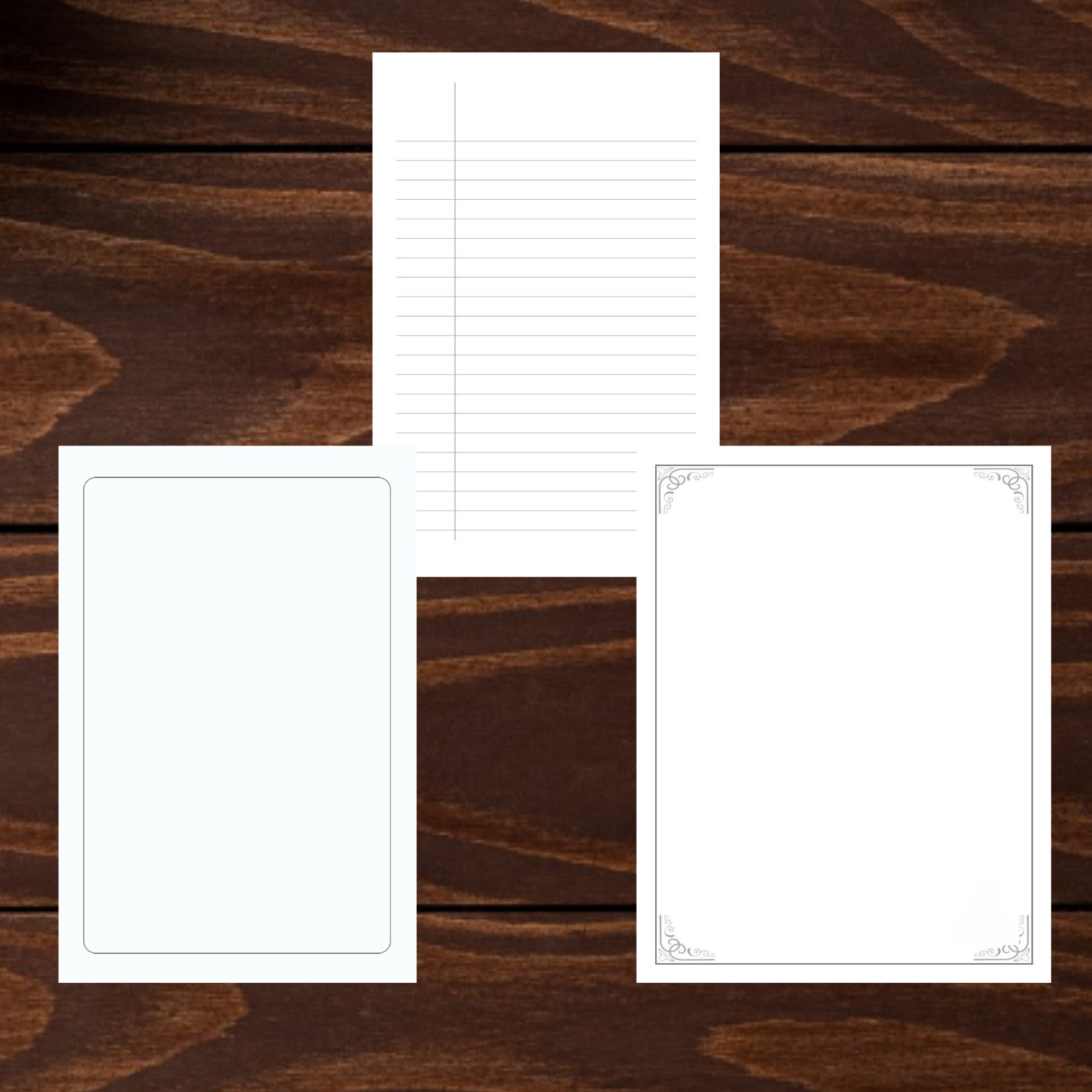 Ultimate Writing Paper Bundle, Dot Grid Paper, Printable Lined Writing ...