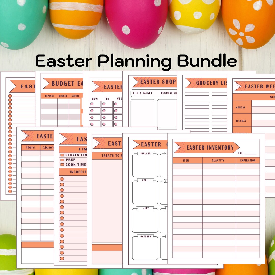 Ultimate Easter Planning Bundle: Organize Your Celebration With ...