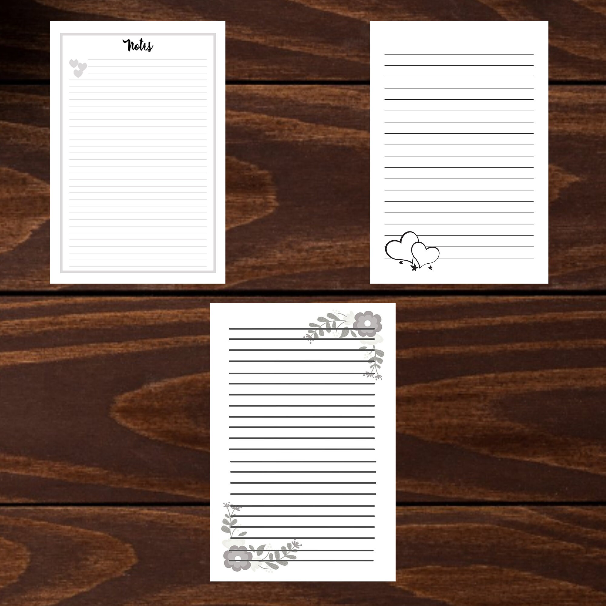 Ultimate Writing Paper Bundle, Dot Grid Paper, Printable Lined Writing ...