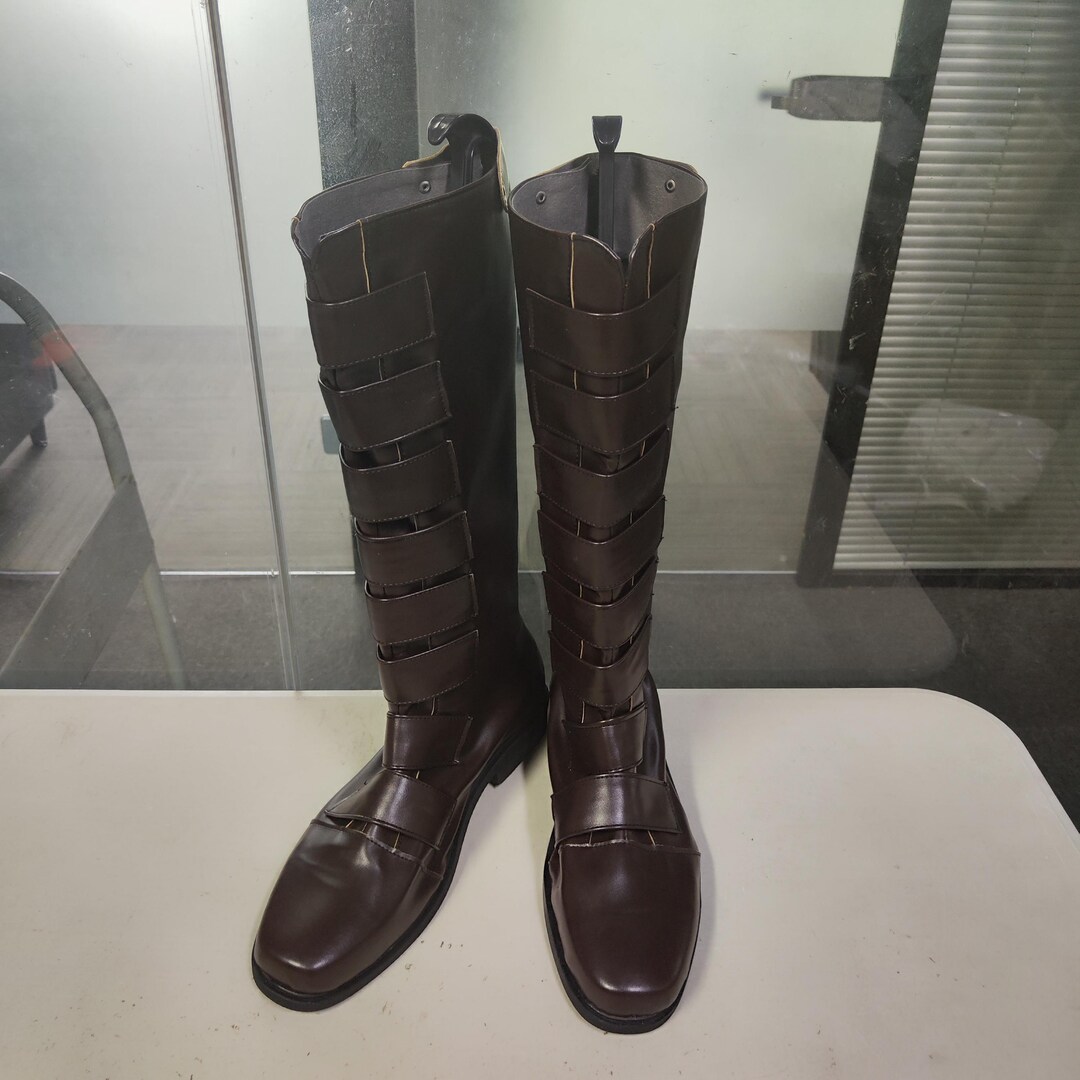 Star Wars Qui-gon Jinn Shoes Cosplay Men Boots - Etsy